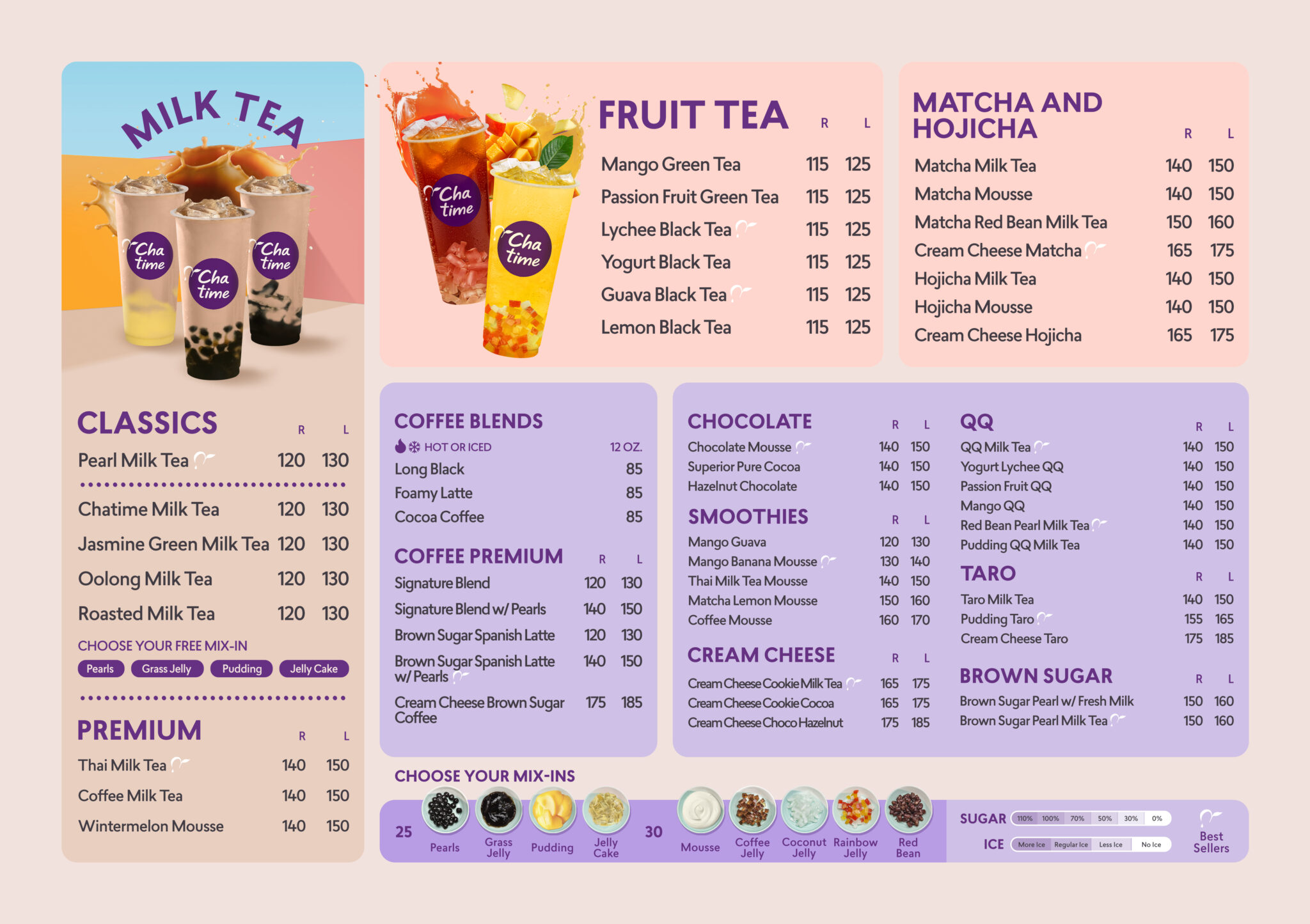Chatime Menu - philippines